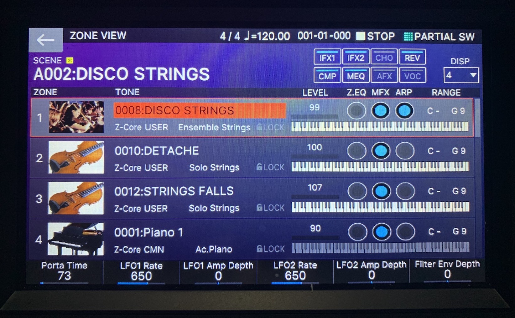 Disco Strings For Roland Fantom - Keyboard Waves